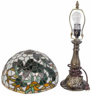 Shamrock Lamp - Stained Glass