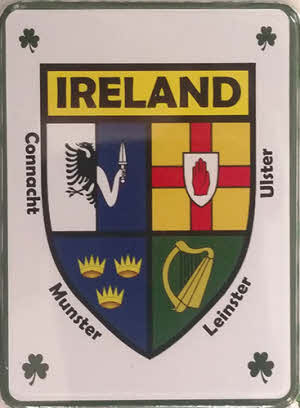 Irish Fridge Magnet - Provinces of Ireland
