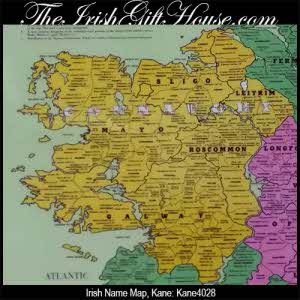 Irish Names Map