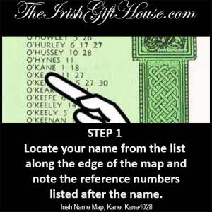 Irish Names Map