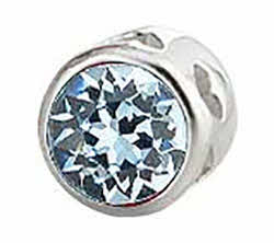 Locket Charm - December Birthstone - Zircon