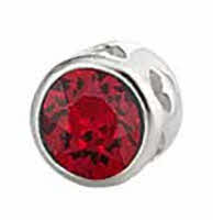 Locket Charm - January Birthstone