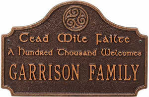 Cead Mile Failte Signs