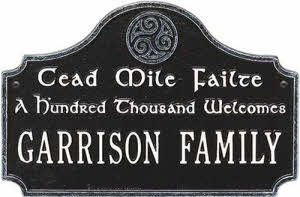 Cead Mile Failte Signs