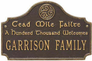 Cead Mile Failte Signs