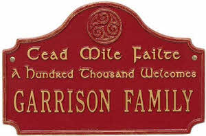 Cead Mile Failte Signs