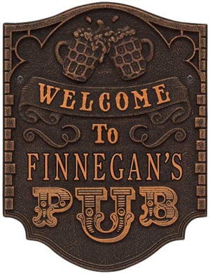 Irish Pub Sign - Personalized - Welcome - ob